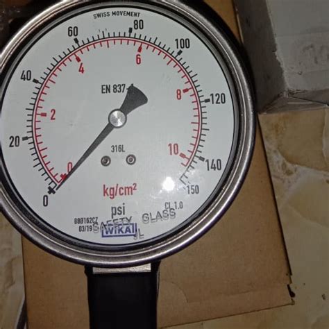Jual Wika Pressure Gauge Indicatormanometer 4inch 10kg Full