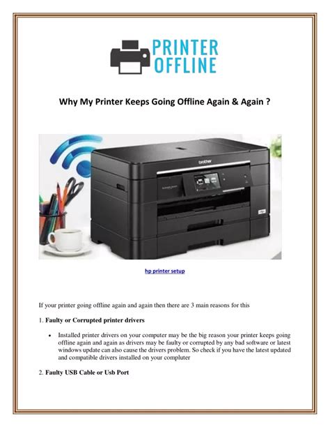 Ppt Why My Printer Keeps Going Offline Again And Again Powerpoint
