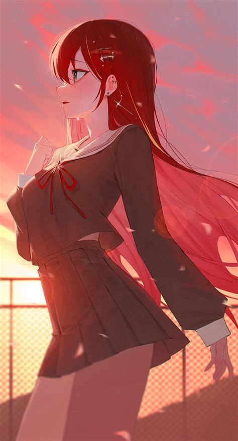 Huhi Huhi 1211 Akane Lize Stellive Highres 1girl Backlighting