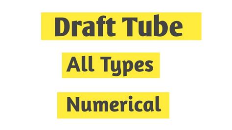 Draft Tube Numerical Hydropower Engineering Dipakdahal Engineering Youtube