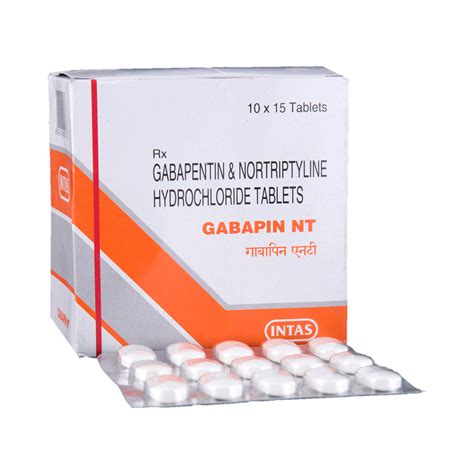 Buy Gabapin Nt Gabapentin Nortriptyline 150 Tab Online