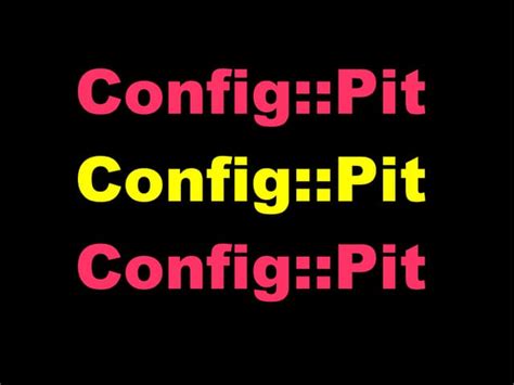 Perl Casual 1 Config Pit Odp Programming Languages Computing