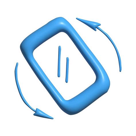 3d Rotate Mobile Phone Device Rotation Set Horisontal Or Vertical
