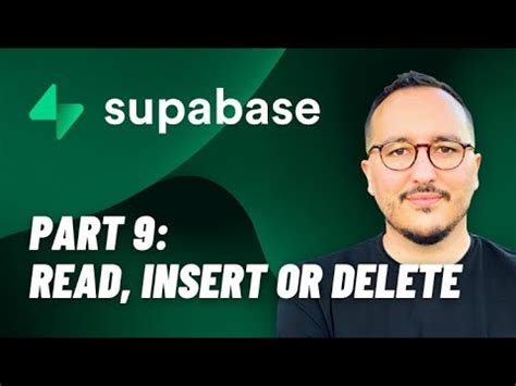 Read Insert Update Or Delete With Supabase Course Part YouTube