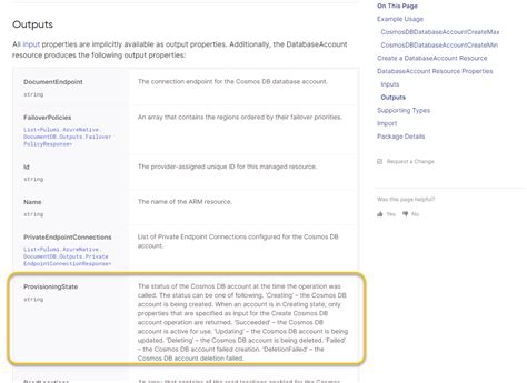 possible issue with initial databaseaccount sqlresourcesqldatabase listconnectionstrings