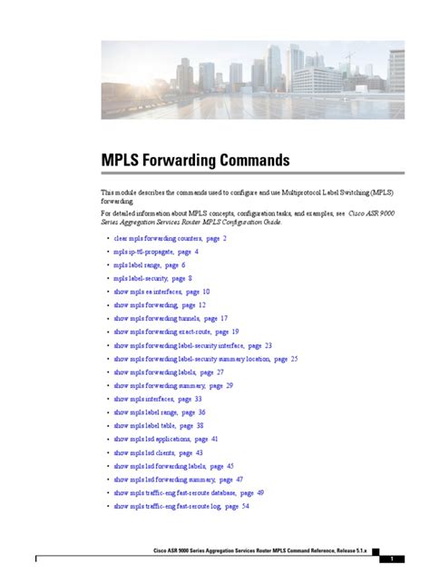 Mpls Forwarding Commands Pdf Pdf Multiprotocol Label Switching