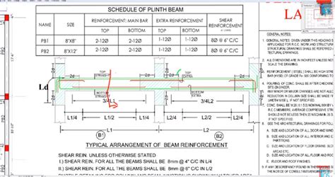 How To Read Plinth Beam Drawing At Site Construction Drawing