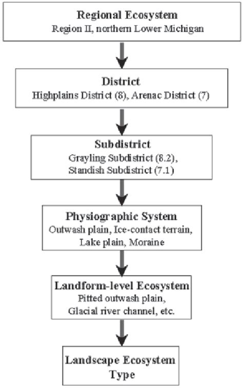 Diagram Depicting The Hierarchical Nested Organization Of Landscape Download Scientific