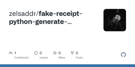 Github Zelsaddrfake Receipt Python Generate Example