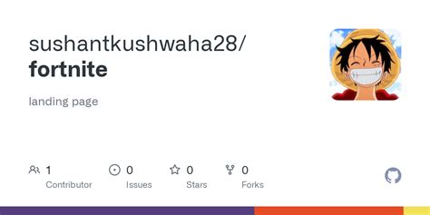 github sushantkushwaha28 fortnite landing page