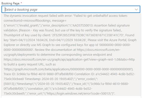 Invalid Parameters For Microsoft Bookings Trigger Power Platform