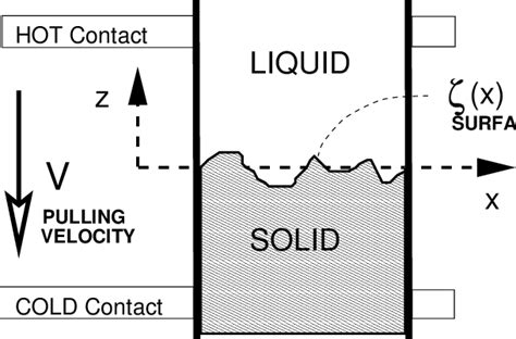 Schematic Setup Of A Directional Solidification Experiment A Container