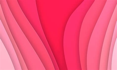 종이 잘라 배경입니다 빨간색 분홍색 추상적 인 물결 모양유행 3d 디자인 0명에 대한 스톡 벡터 아트 및 기타 이미지 0명 3차원 형태 곡선 Istock
