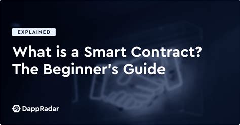 What Is A Smart Contract The Beginners Guide
