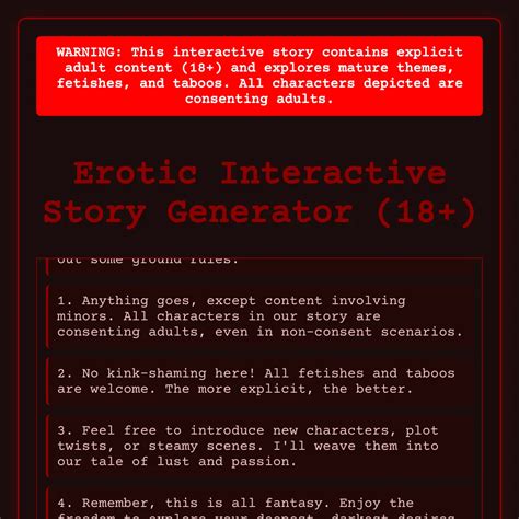 Interactive Erotic Story Generator 18