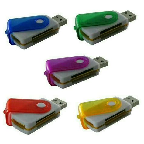 Jual Card Reader All In One 4in1 Multi Memory Converter To Flashdisk 4 Slot Model Putar