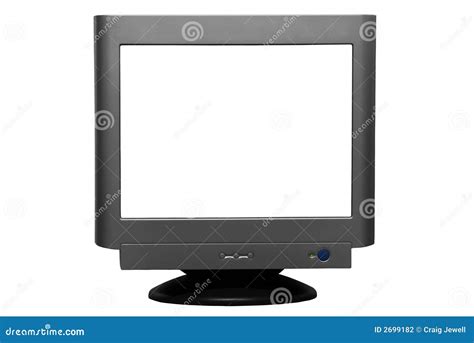 Blank Computer Crt Screen Stock Photo Image Of Panel 2699182