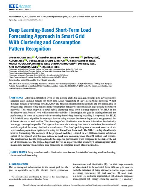 Pdf Deep Learning Based Short Term Load Forecasting Approach In Smart Grid With Clustering And