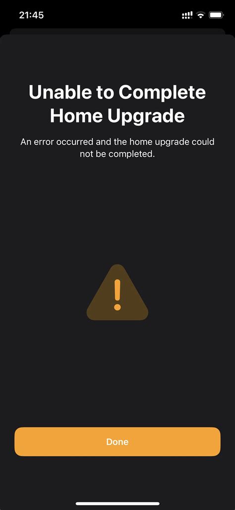 I Can Not Update My Home I Receive This Error Every Time I Try It Does Anyone Knows How To