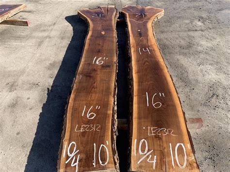 Live Edge Walnut Le2312 104 10 Irion Lumber Company