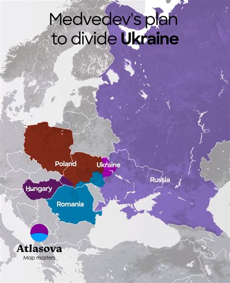 Ukraine Divided Map