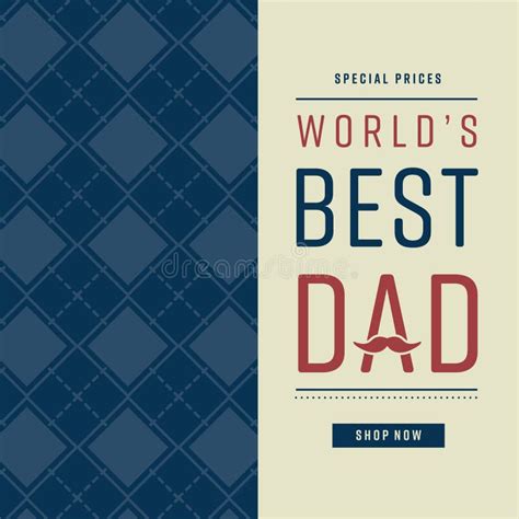 Worlds Best Dad Text On Greeting Card Stock Illustration Illustration Of People Celebration