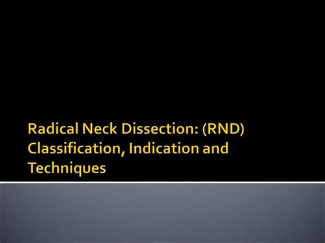 Levels Of Lymph Nodes In Head And Neck Pptx
