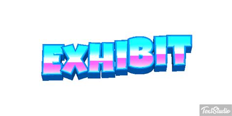 Exhibit Word Animated  Logo Designs