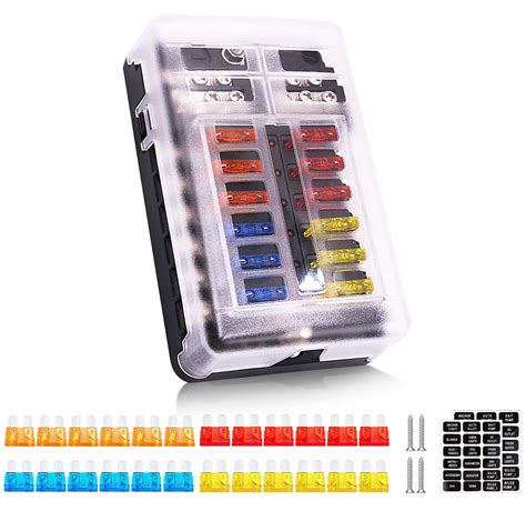 Waterproof Circuit V Fuse Box With LED Indicator Australia Ubuy