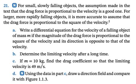 [solved] 21 N For Small Slowly Falling Objects The Assumption Made
