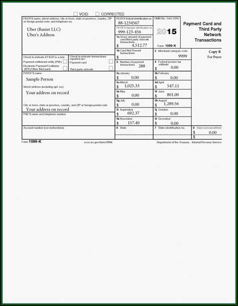 1099 Misc Excel Template