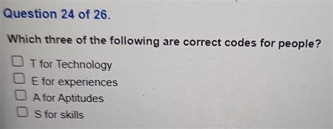 Solved Question 24 ﻿of 26 ﻿which Three Of The Following