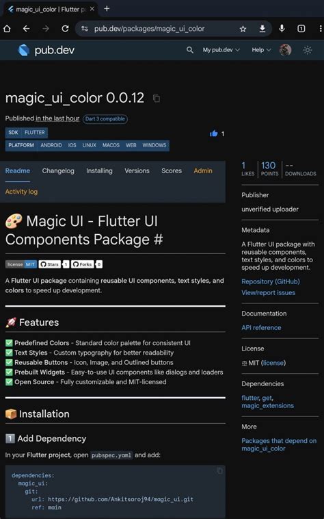 Flutter Dart Magicui Opensource Uidevelopment Appdevelopment