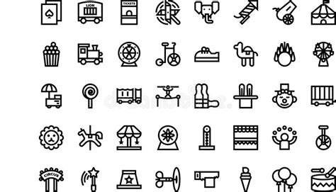 Circus Icons High Quality Vector Icons Collection With Editable Stroke Ideal For Professional
