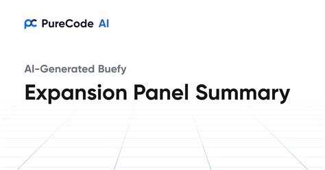 Implement Buefy Expansion Panel Summary Fast Using Ai