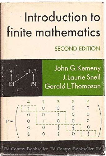 Introduction To Finite Mathematics 2nd Edition By Thompson Kemeny Snell Pdf Sci