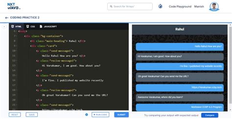 Manish Saini On Linkedin Nxtwave Codingpractice Fullstackdevelopment Ai Codingjourney