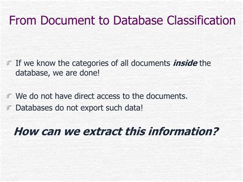 Ppt Probe Count And Classify Categorizing Hidden Web Databases Powerpoint Presentation Id