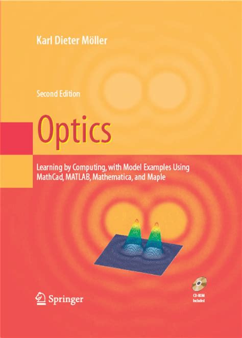 Optics Learning By Computing With Examples Using Matlab Kd Moller