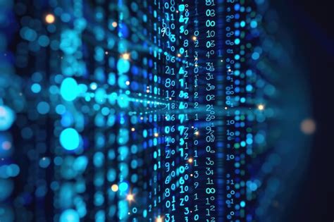 Premium Photo Big Data Power Displayed On Computer Screen With Binary Code