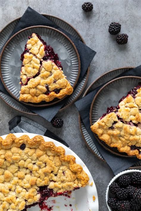 Blackberry Crumble Pie Recipe With Frozen Blackberries