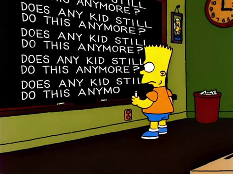 Bart Simpson In Class