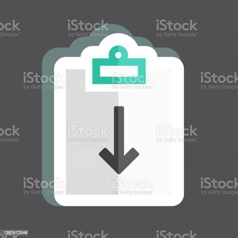 스티커 할당 반환 Ii 인포 그래픽 기호에 적합합니다 편집 가능한 간단한 디자인 디자인 템플릿 벡터 간단한 기호 그림 개념에