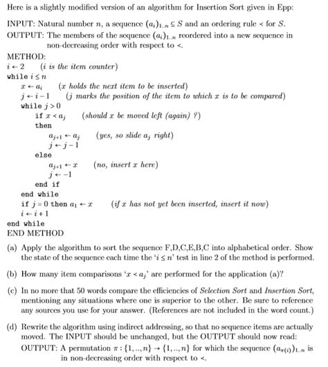 Solved Here Is A Slightly Modified Version Of An Algorithm