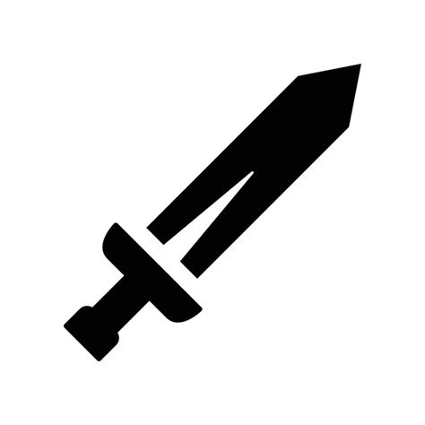 Simple Sword Icon Vector Illustration Design 29489760 Vector Art At