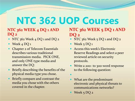 Ppt Ntc 362 Uop Course Tutorialuoptutorial Powerpoint Presentation