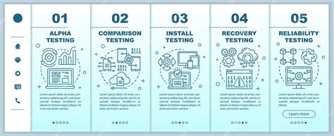 Premium Vector Software Performance Testing Onboarding Mobile Web Pages Vector Template
