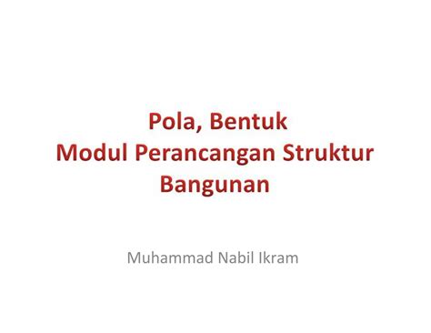 Solution Bentuk Modular Perancangan Struktur Bangunan Studypool