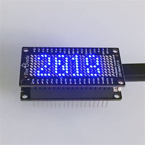 Firebeetle Led 24x8 Date E Clock Alfieri Mauro Tutorial Esp32 Ntp Clock