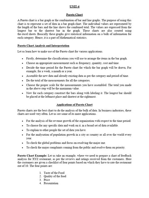 Pareto Chart Pdf Audit Sampling Statistics